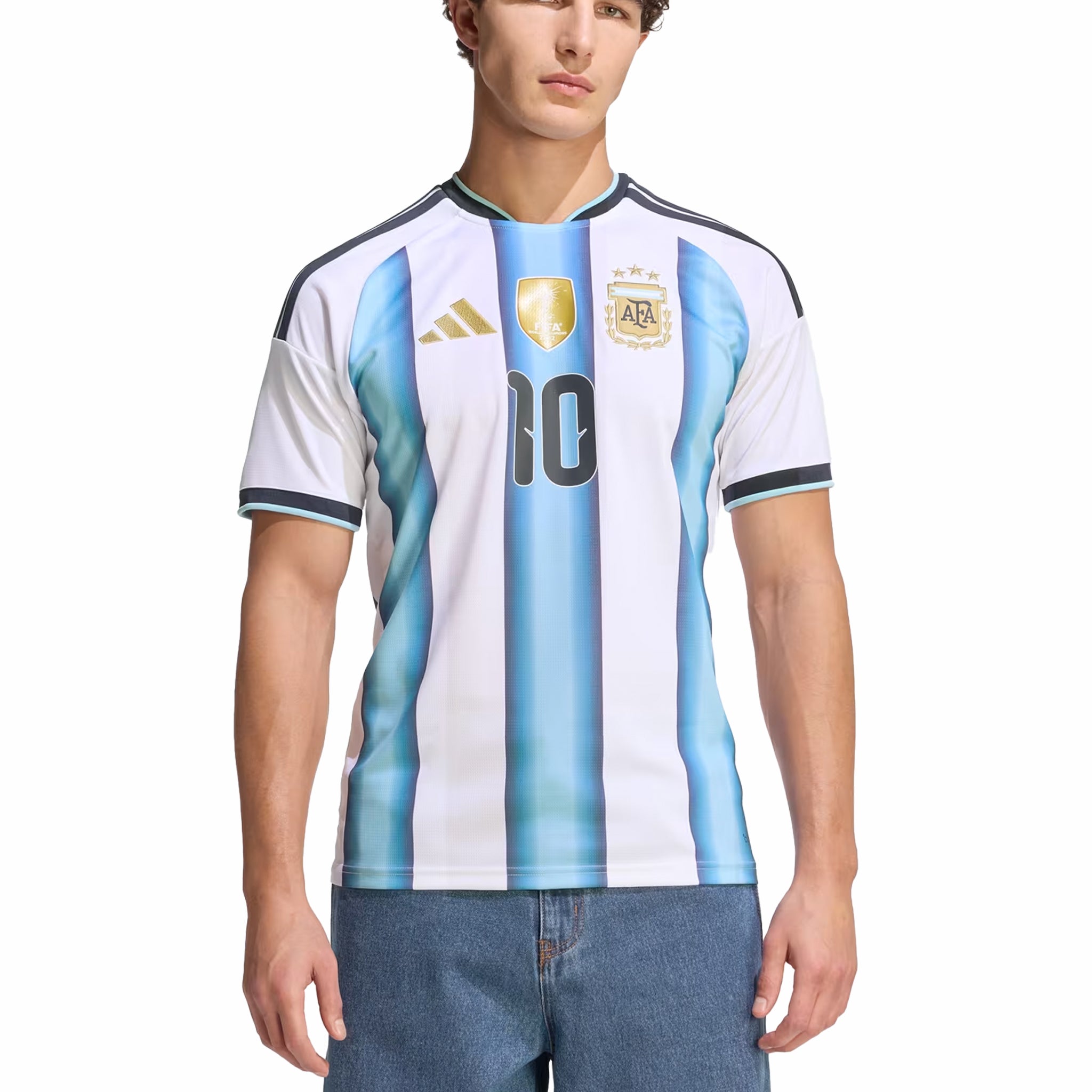 Adidas Argentina 26 Home Messi Jersey (White/Icey Blue/Light Blue – August