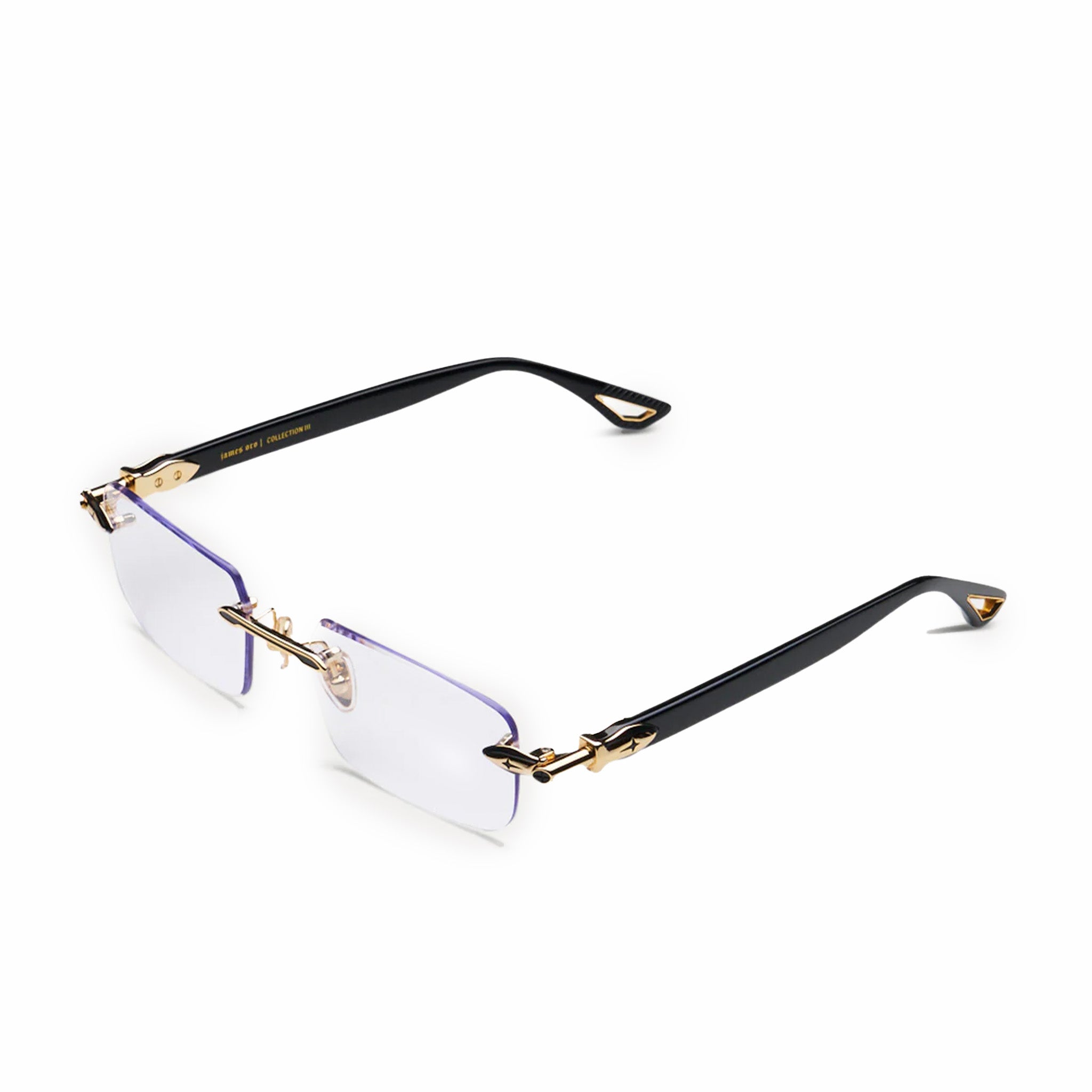James Oro Clear Javelin (Clear Tint/Black Frame) – August
